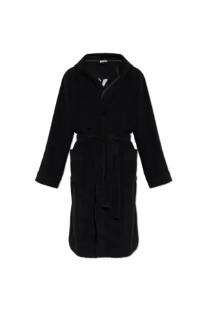 Moschino Bathrobe With Hood - Black