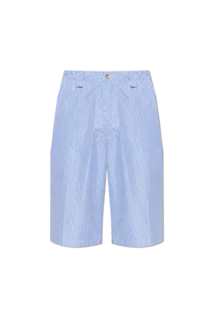 WILLY CHAVARRIA Striped Cotton Shorts