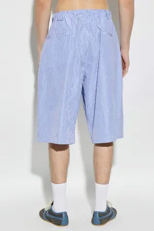 WILLY CHAVARRIA Striped Cotton Shorts