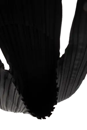 Issey Miyake Pleated Handbag - Black