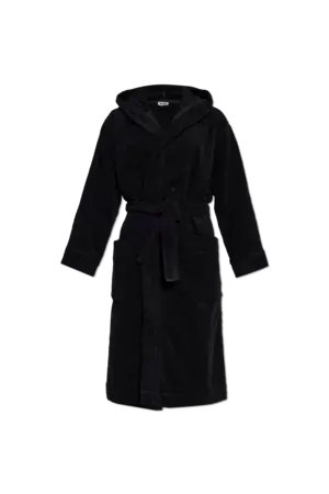 Moschino Bathrobe With Hood - Black