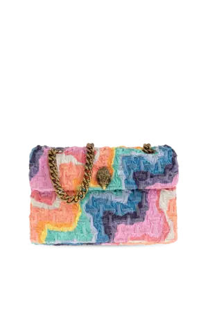 Kurt Geiger Ruched Fabric Kensington Shoulder Bag - Multicolour