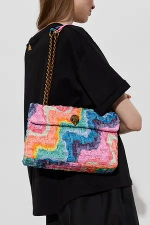 Kurt Geiger Ruched Fabric Kensington Shoulder Bag - Multicolour