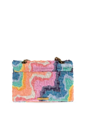 Kurt Geiger Ruched Fabric Kensington Shoulder Bag - Multicolour
