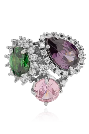 MAISON MARGIELA Earrings With Cubic Zirconia - Multicolour