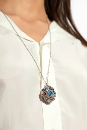 MAISON MARGIELA Necklace With Cubic Zirconia Pendant
