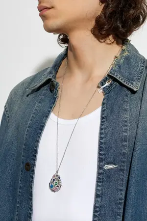 MAISON MARGIELA Necklace With Cubic Zirconia Pendant