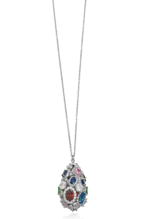 MAISON MARGIELA Necklace With Cubic Zirconia Pendant