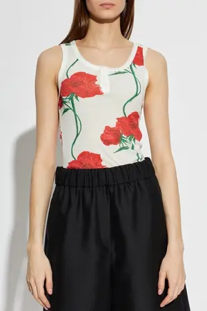 Kenzo Floral Motif Top - White