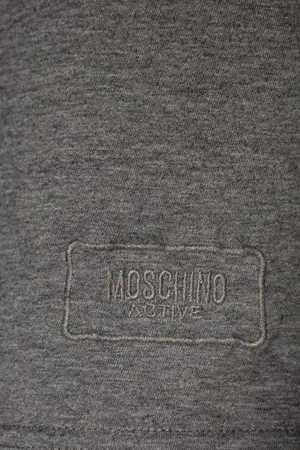 Moschino Cotton Knee Length Shorts - Grey
