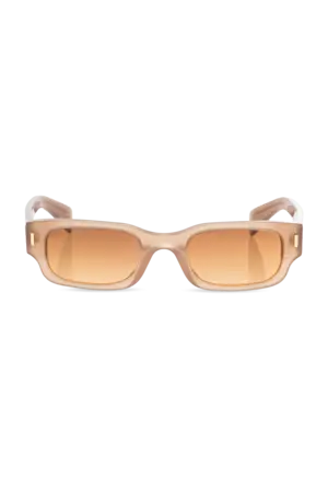 Alexander McQueen Rectangle Acetate Sunglasses - Orange