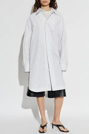 Ami Striped Shirt Dress