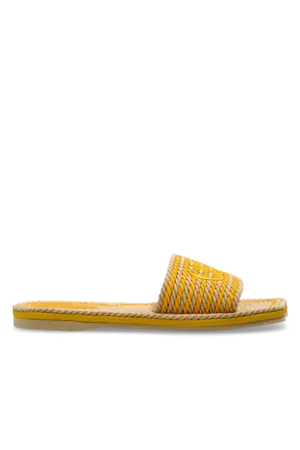 Chloé Braided Cord Slides - Beige