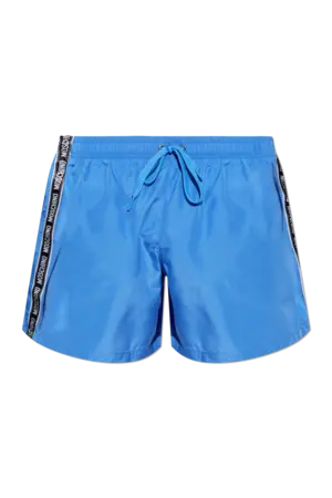 Moschino Logo Swim Shorts - Blue