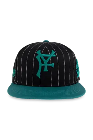 PDF Pinstripe Baseball Cap - Black