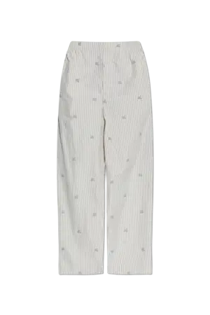 Jacquemus Striped Cotton Trousers