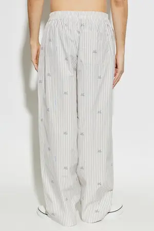 Jacquemus Striped Cotton Trousers