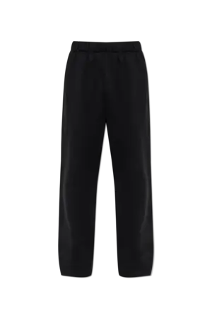 Jacquemus Sweatpants With Embroidered Logo - Black