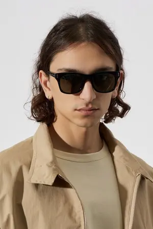 Alexander McQueen Full Rim Rectangle Sunglasses