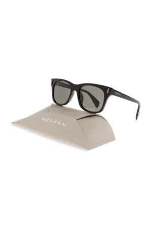 Alexander McQueen Full Rim Rectangle Sunglasses