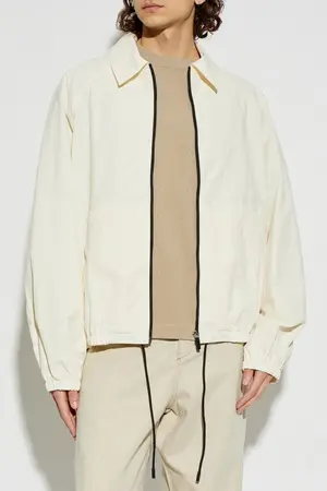 Jacquemus Lightweight Jacket With Classic Collar - Cream