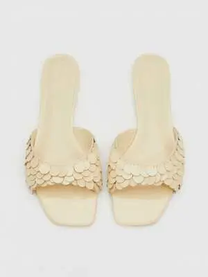 REFORMATION Imogen Flat Sandal - Yellow