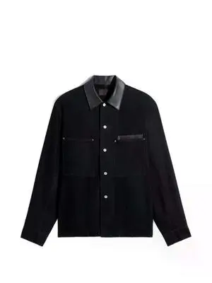 LEMAIRE Leather-collar Shirt Jacket