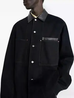 LEMAIRE Leather-collar Shirt Jacket