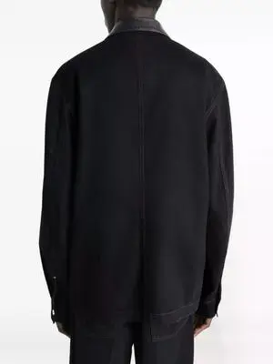 LEMAIRE Leather-collar Shirt Jacket