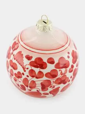 LES-OTTOMANS Handpainted Ceramic Christmas Ball