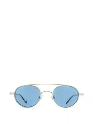 EYEPETIZER Chatham Clip-on Round-frame Glasses - Silver