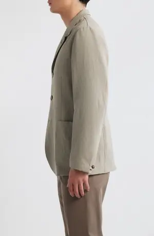 Canali Bruma Trim Fit Linen Sport Coat - Beige