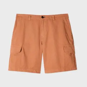 Paul Smith Cotton-linen Cargo Shorts - Red