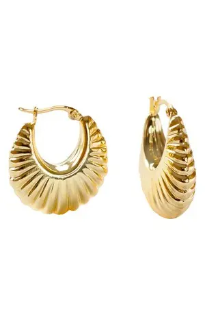 MARLYN SCHIFF Ali Hoop Earrings - Gold