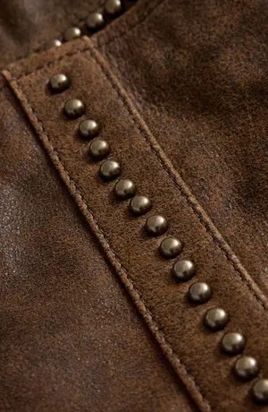John Varvatos Carson Studded Suede Jacket