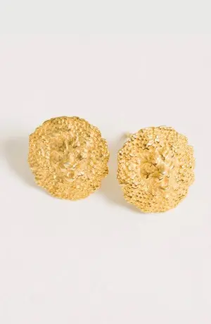 FREYA ROSE Lion Motif Stud Earrings
