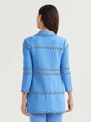Misook Trimmed Knit Jacket