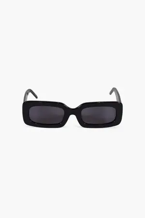 THE CELECT The Happy Rectangle Sunglasses - Black