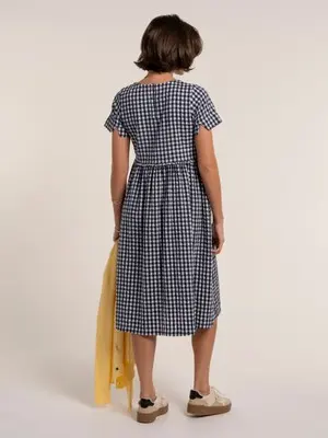 BRAKEBURN Perla Gingham Midi Dress