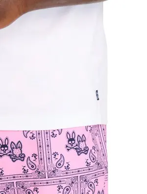 Psycho Bunny Big & Tall Cosma Graphic Tee - White