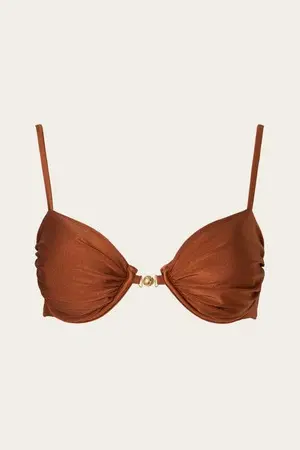 MALINA Tovere Draped Bikini Top
