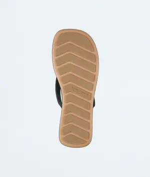 Bottega Veneta Sampieri Flat Thong - Black