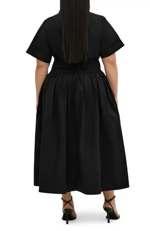 City Chic Lana Shirtdress - Black