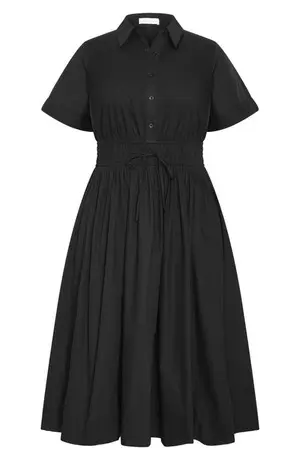 City Chic Lana Shirtdress - Black