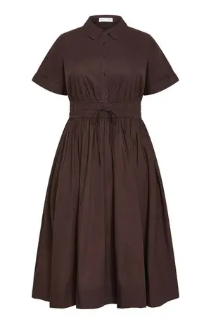 City Chic Lana Shirtdress - Chocolate