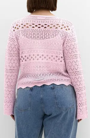 City Chic Love Open Stitch Cardigan