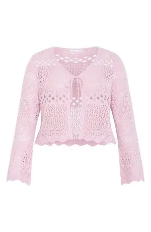 City Chic Love Open Stitch Cardigan