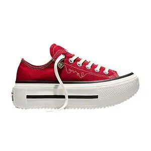 CONVERSE Chuck Taylor All Star Lift Double Stack Platform Sneakers - Red