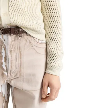 Prada Linen And Cotton Cardigan - Neutral