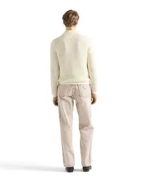 Prada Linen And Cotton Cardigan - Neutral